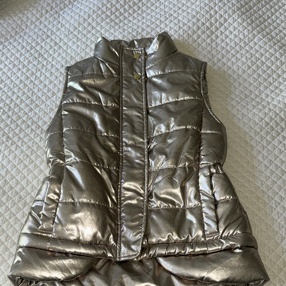 Imoga | Jackets & Coats | Imoga Metallic Puffer Vest | Poshmark